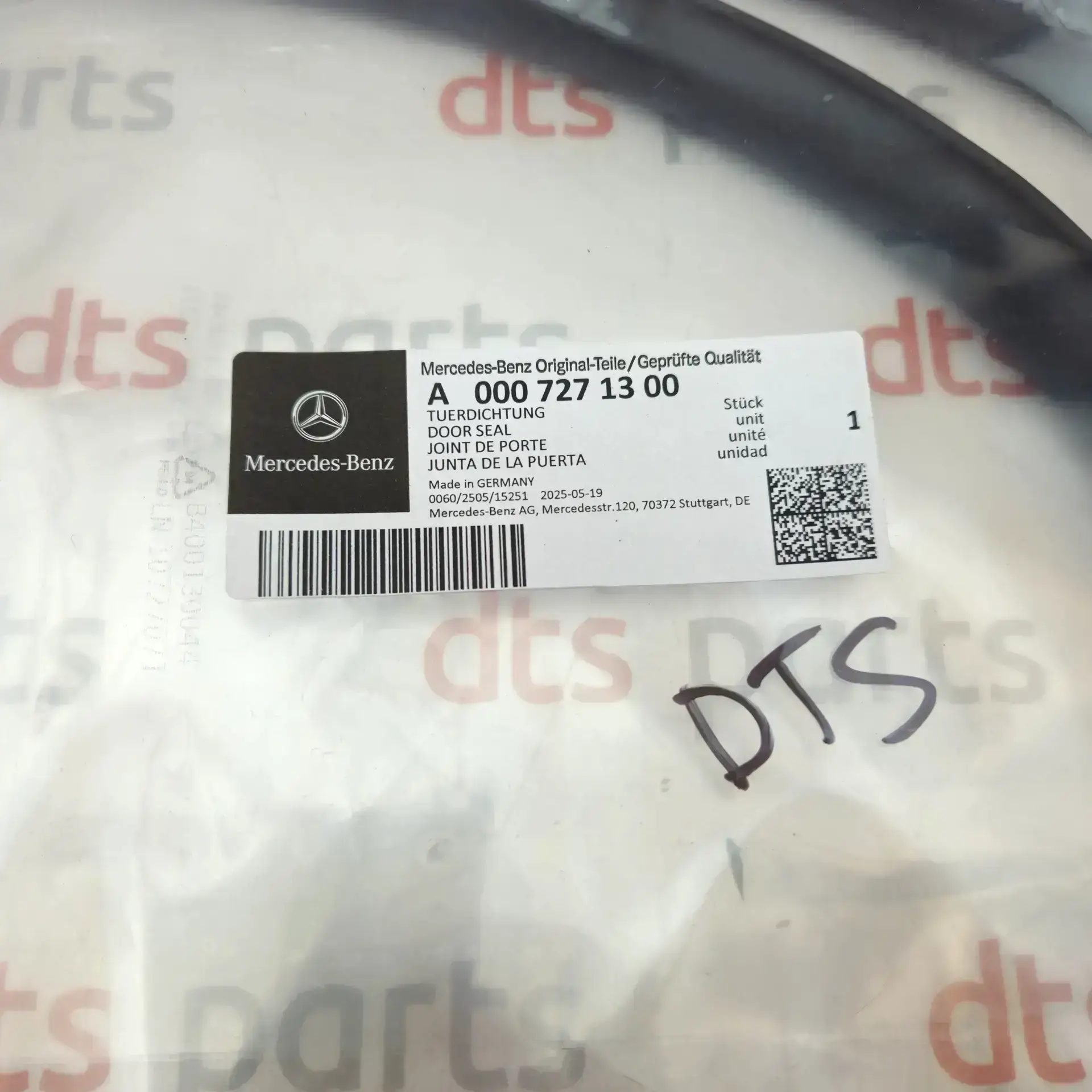 Mercedes A0007271300 Front door rubber seal OEM rezerves daļu katalogs ...